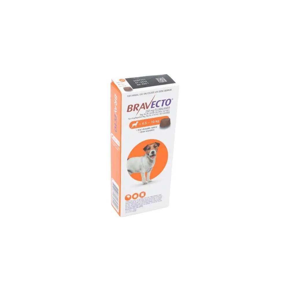 Bravecto Small One Tablet 250mg 10kg Orange – Petworld