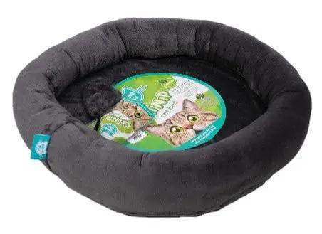 Feline Flair Interactive Catnip Flat Bed Grey – Petworld