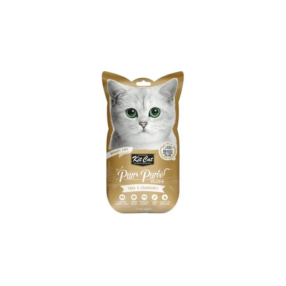 Kit Cat Treat Purr Puree Plus+ Urinary Care Tuna Cat Treats 60g – Petworld