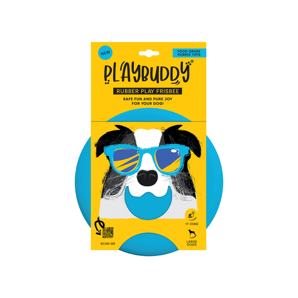 Playbuddy Frisbee Large Blue Dog Toy – Petworld